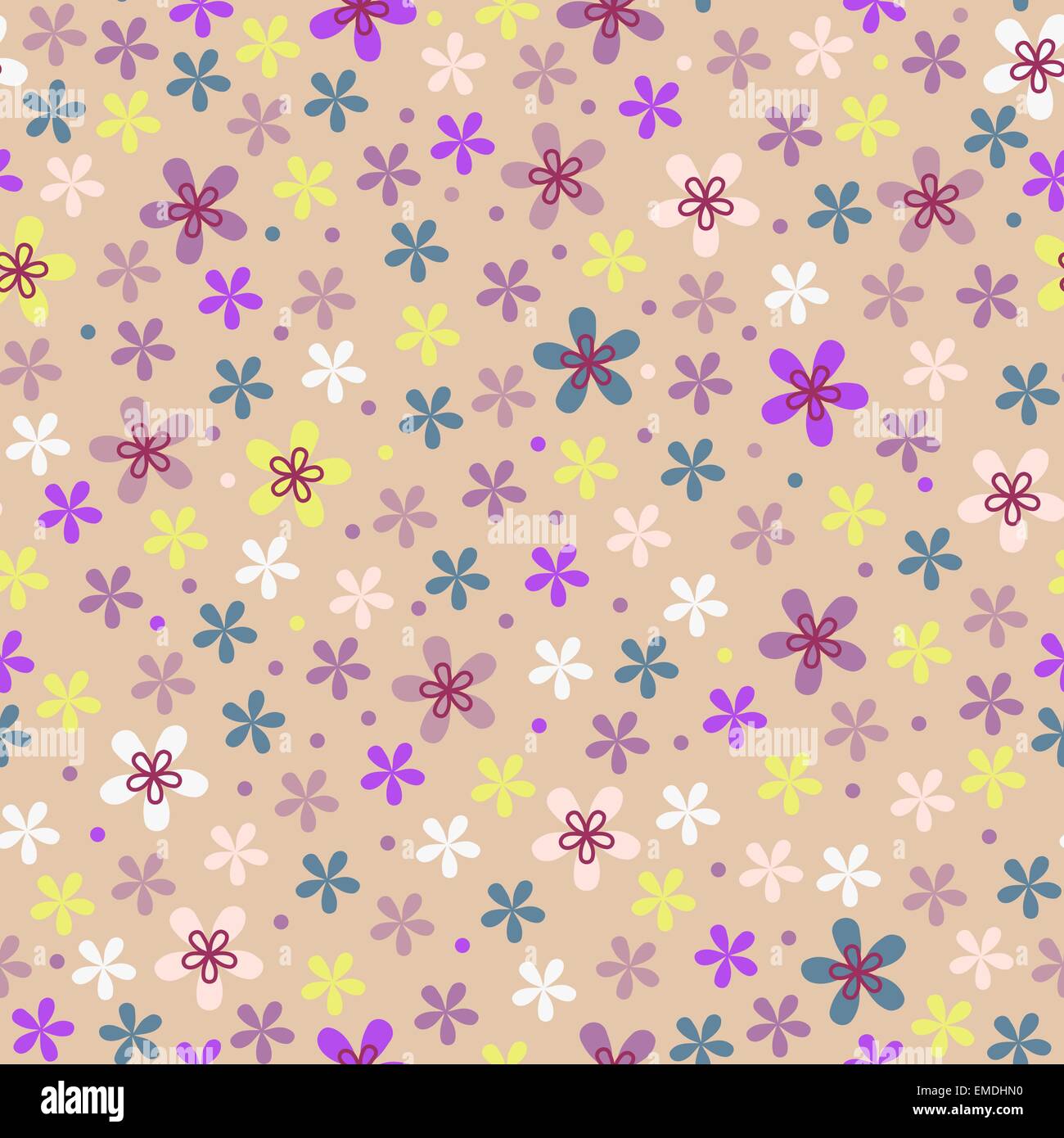 Flower seamless color pattern Stock Vector Image & Art - Alamy