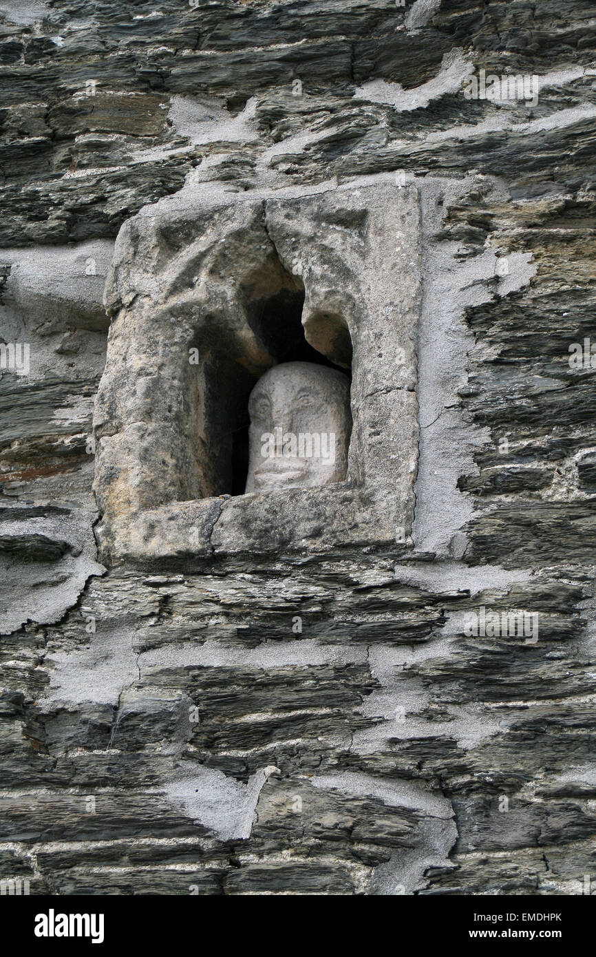 Gargoyle in wall Stock Photo - Alamy