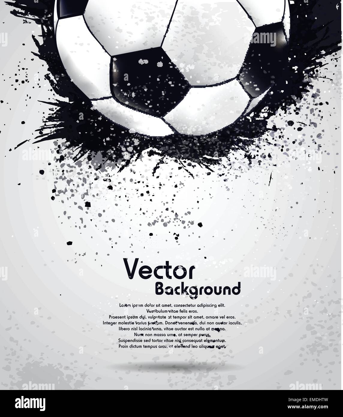 Grunge soccer ball background Stock Vector Image & Art - Alamy