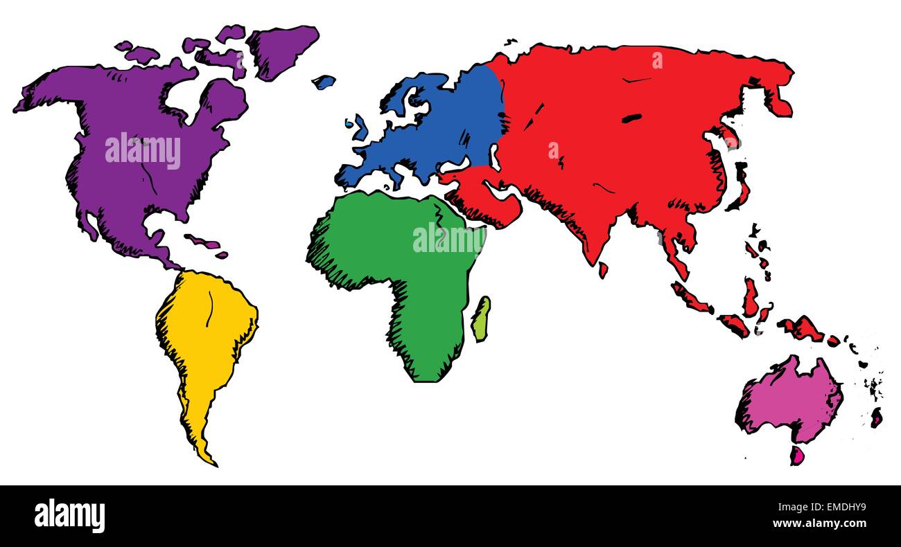 Hand drawn world map Stock Vector Image & Art - Alamy Hand drawn world map Stock Vector Image & Art - Alamy