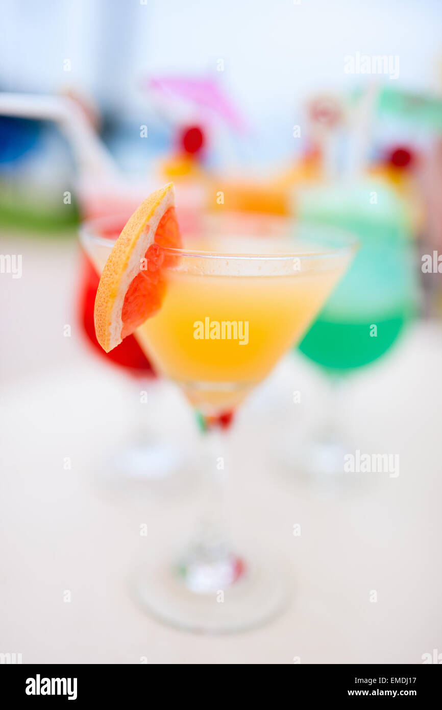 Four exotic cocktails Two exotic cocktails Stock Photo - Alamy