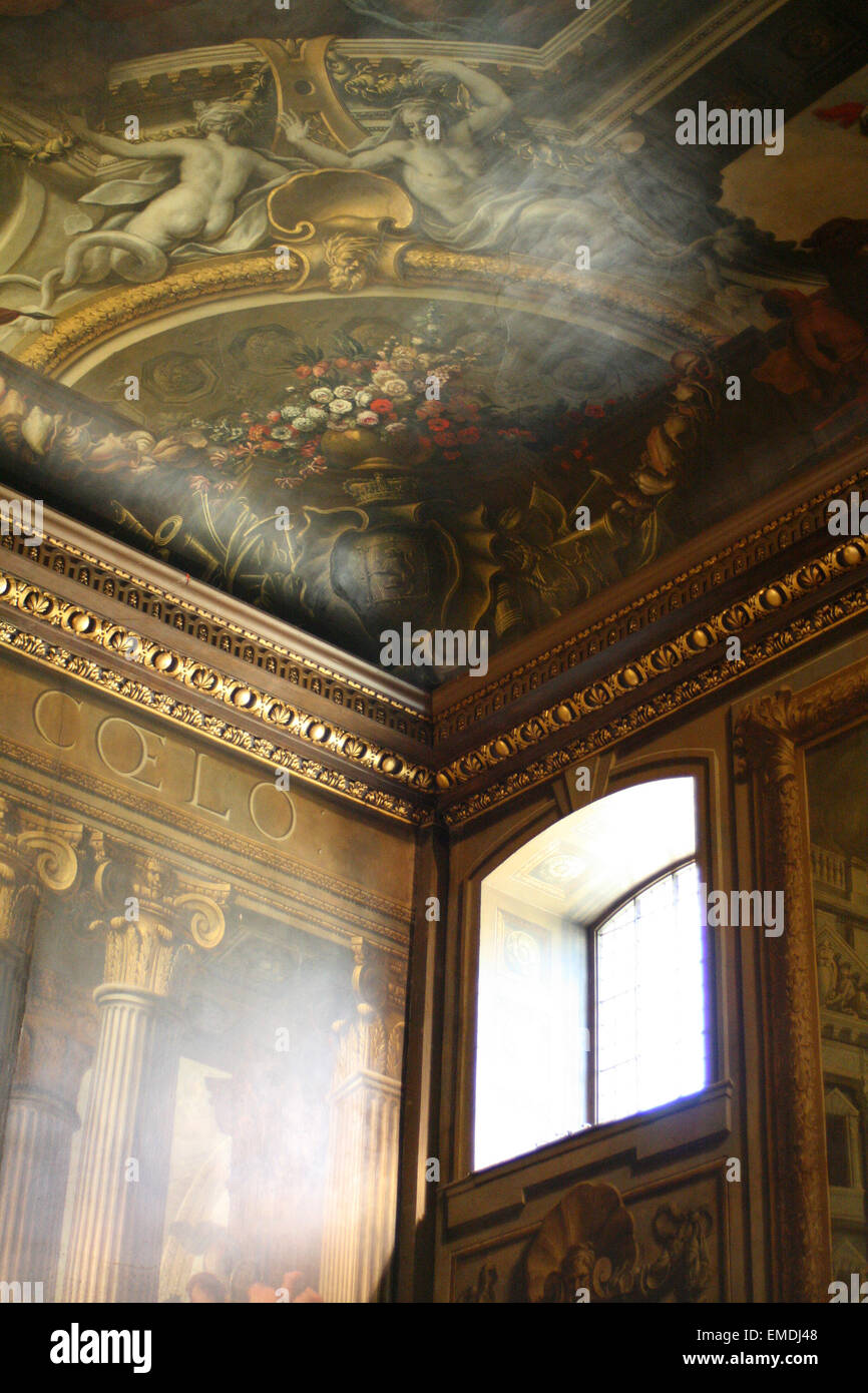 Greenwich university ceiling Stock Photo - Alamy