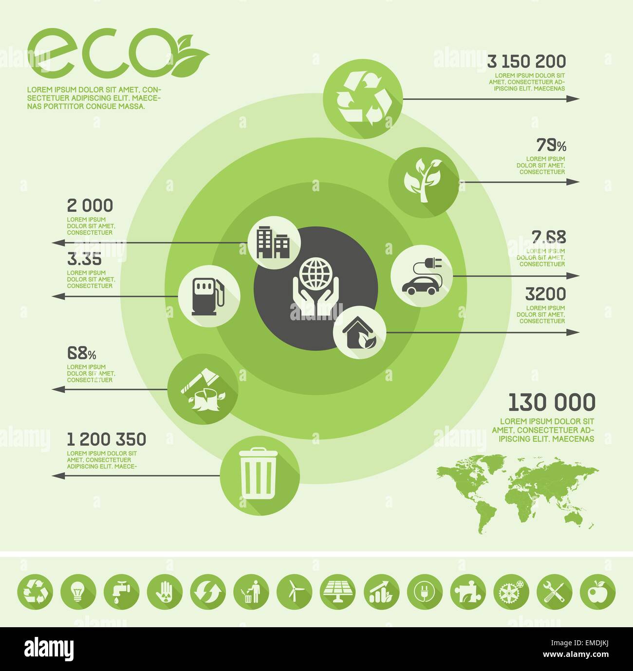Ecology Infographic Template Stock Vector Image & Art - Alamy