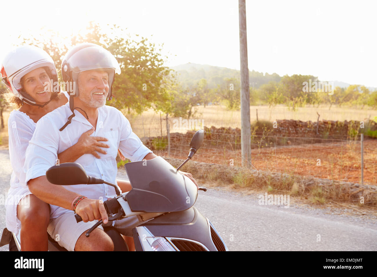 Mature Couple Riding Motorcycle High Resolution Stock Photography and ...