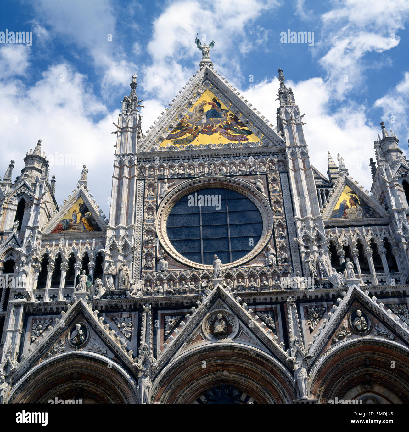 Tuscany Italy Siena Duomo Front Facade Stock Photo - Alamy