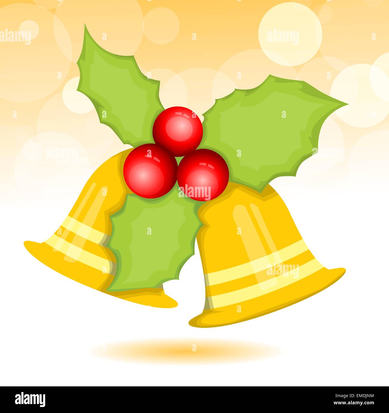 Jingle bells holly berries illustration Stock Vector Images - Alamy