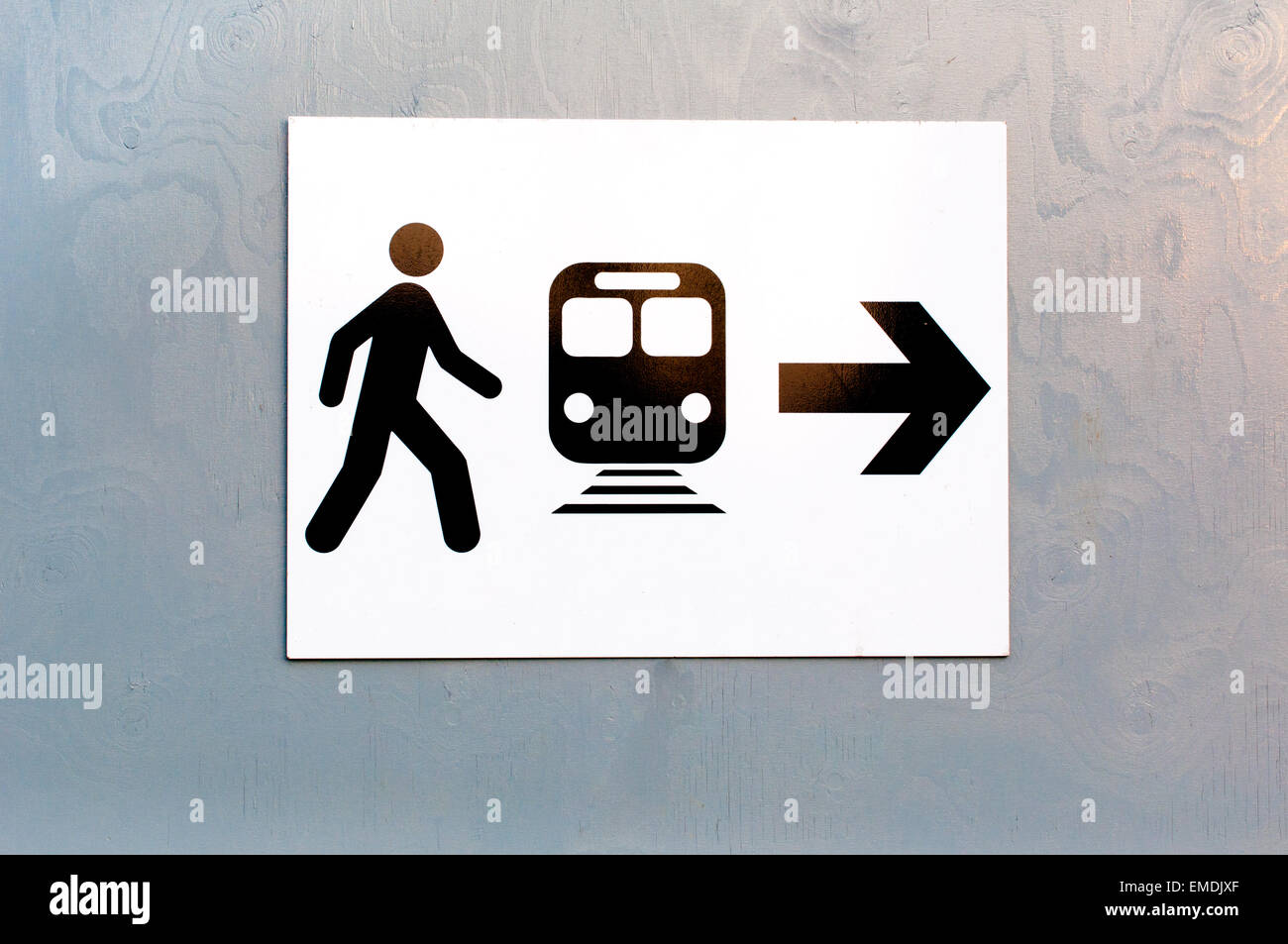 Direction for train station mounted on wooden background Stock Photo ...