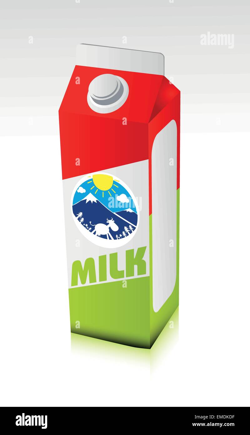 Carton milk Stock Vector Images - Alamy