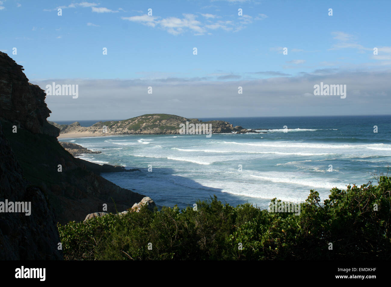 Plettenberg Bay Robberg cliff South Africa Stock Photo - Alamy