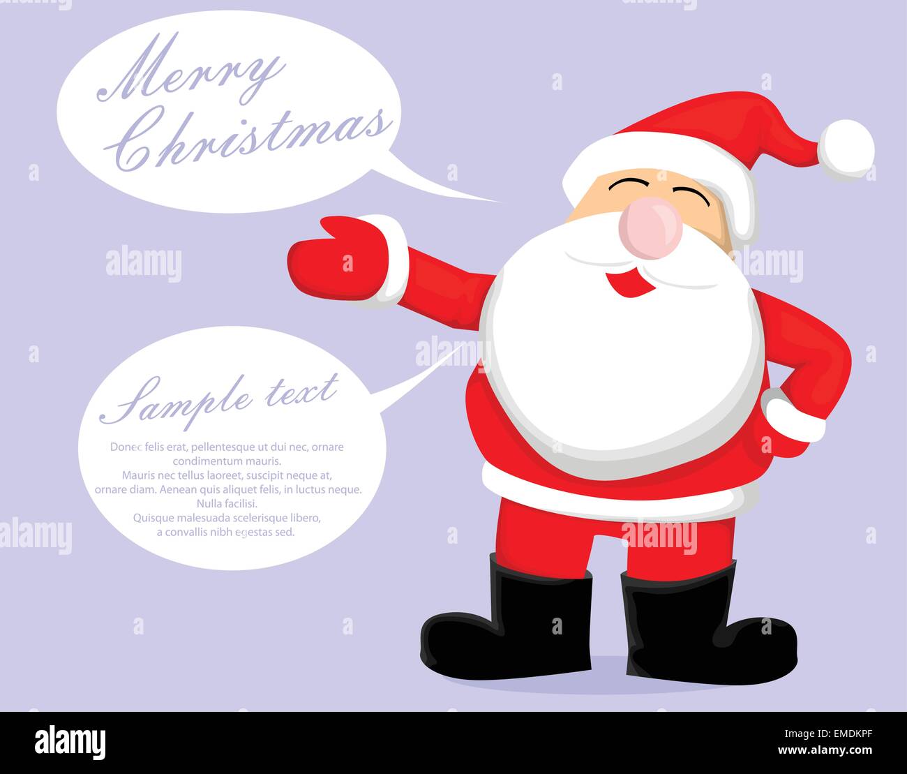 Cute cartoon Santa Claus Stock Vector Image & Art - Alamy