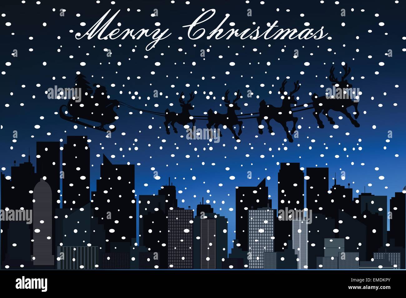 Santa claus sleigh city hi-res stock photography and images - Alamy