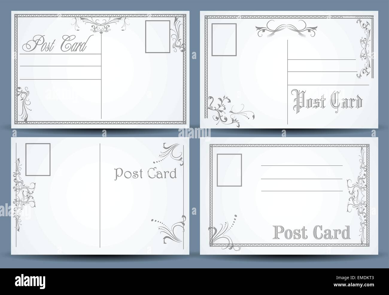 Postal cards Stock Vector Images - Alamy