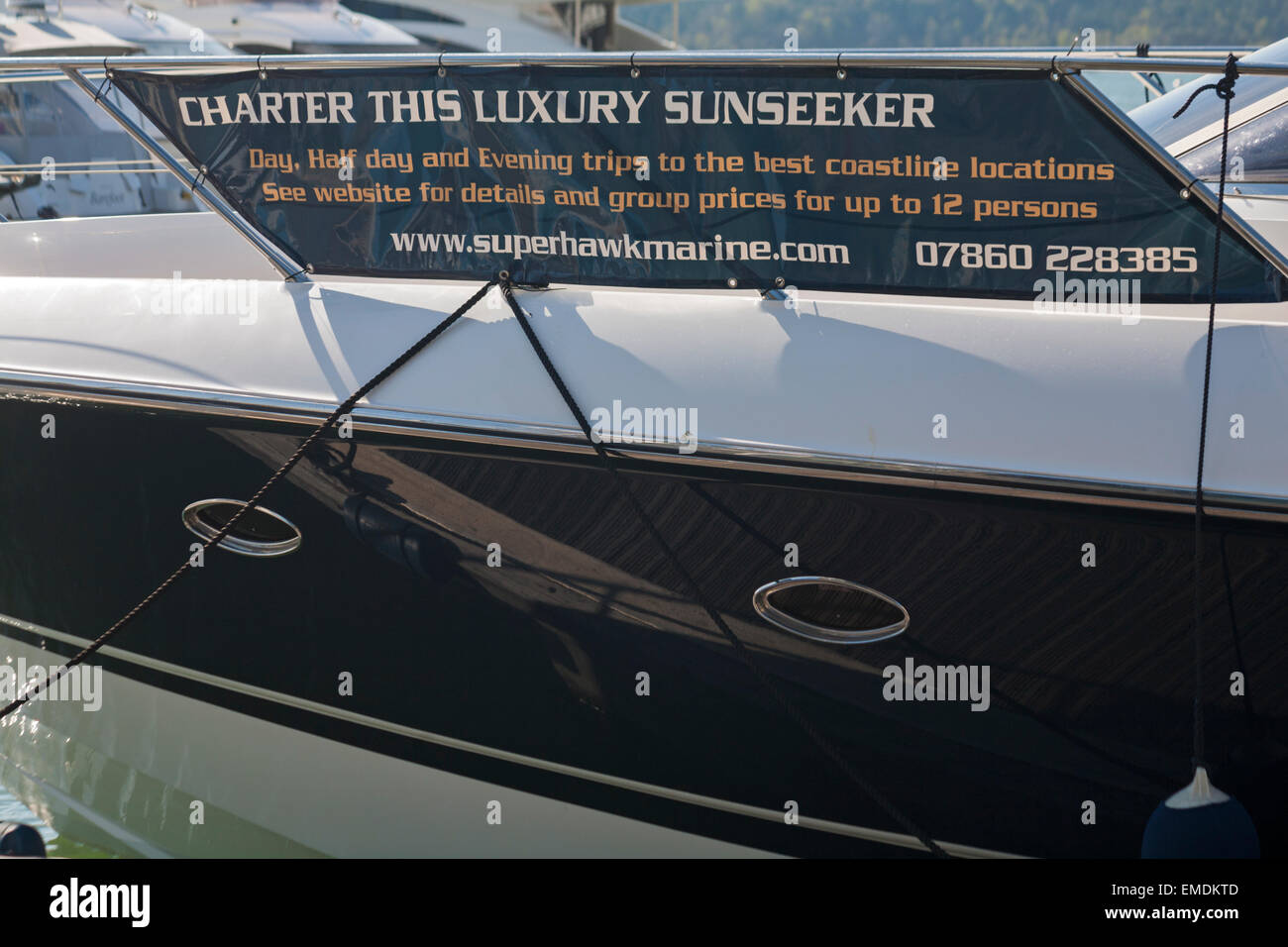 Sunseeker boat hi-res stock photography and images - Alamy
