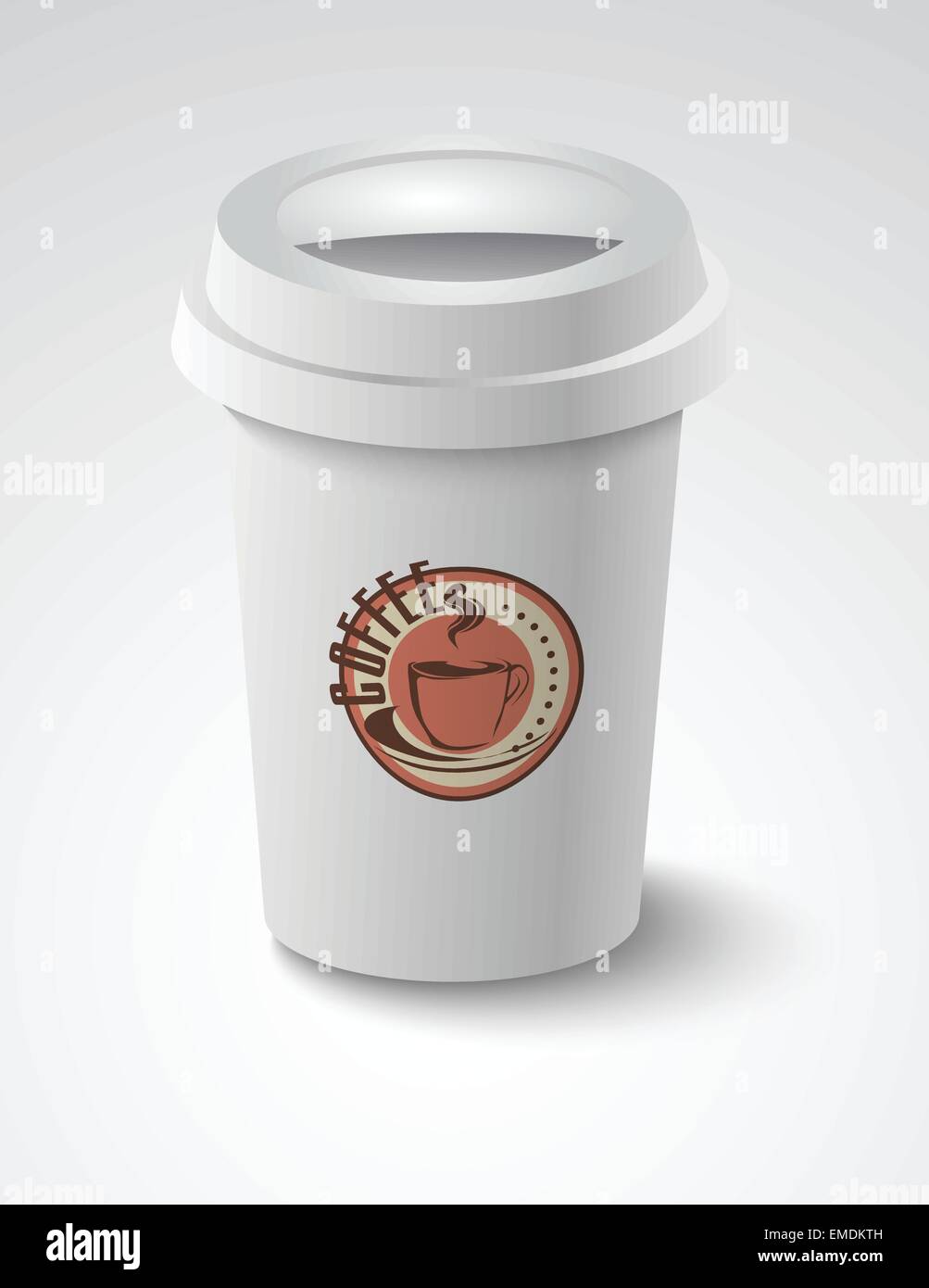 Cardboard coffee cup Stock Vector Images - Alamy
