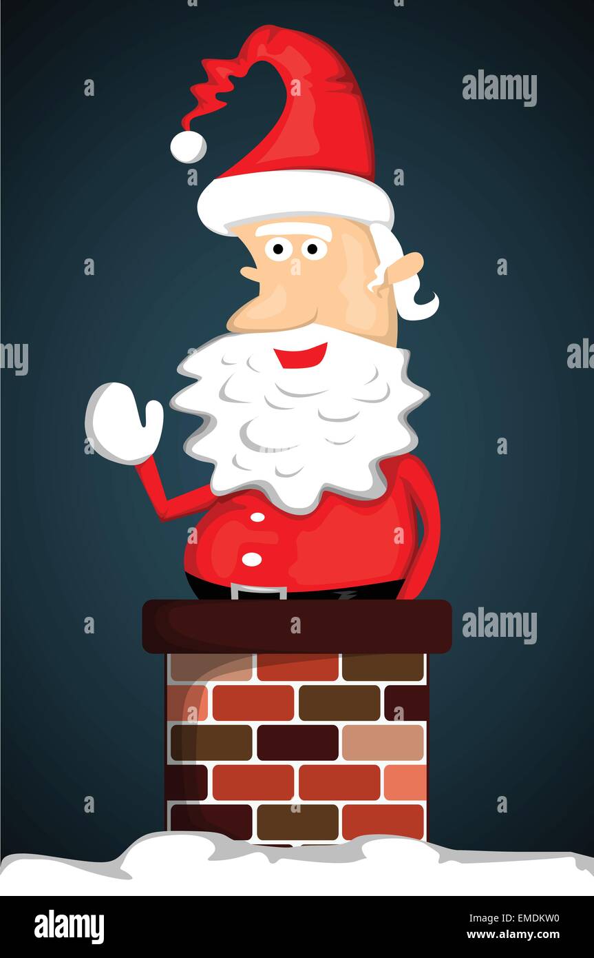 Santa claus stuck in chimney hi-res stock photography and images - Alamy