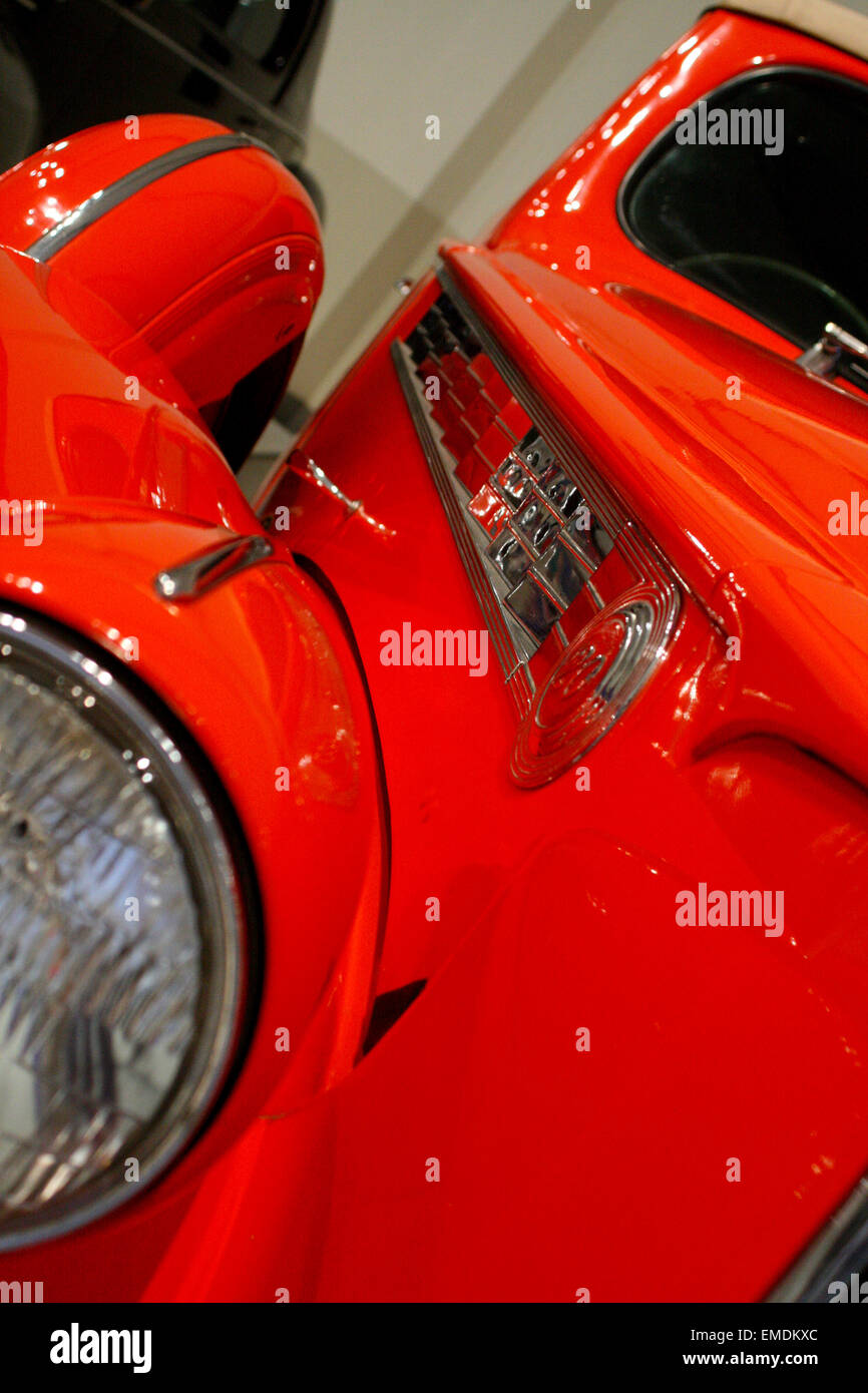 Antique classic red car Stock Photo - Alamy