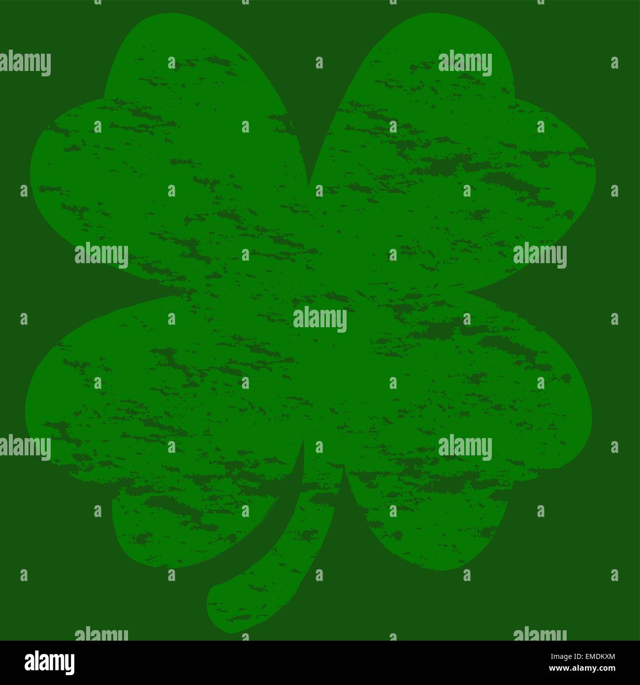 Grunge four-leaf clover Stock Vector Image & Art - Alamy