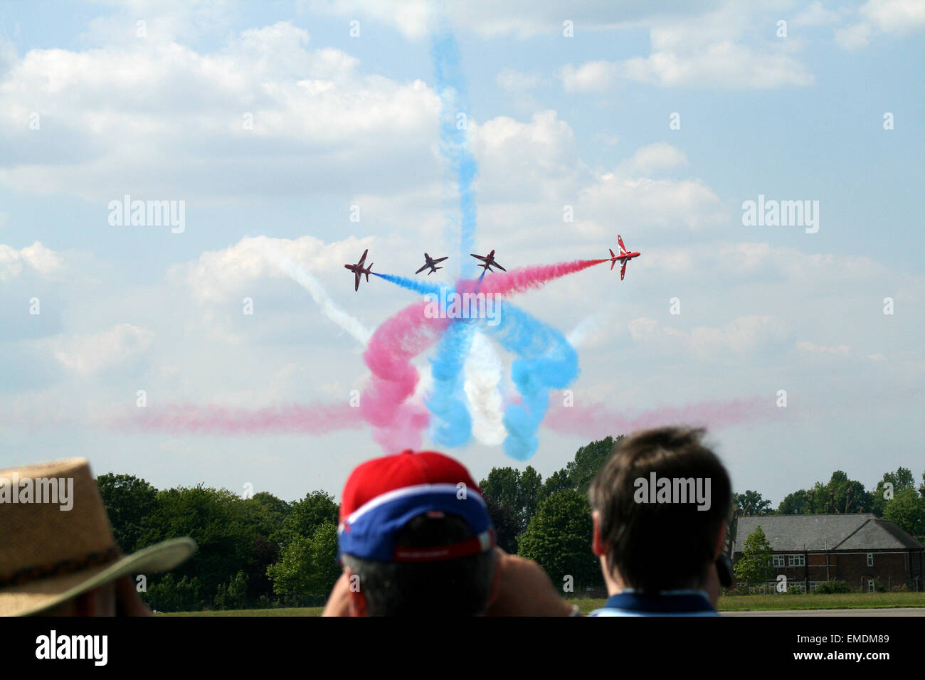 Red arrows stunt planes Stock Photo - Alamy