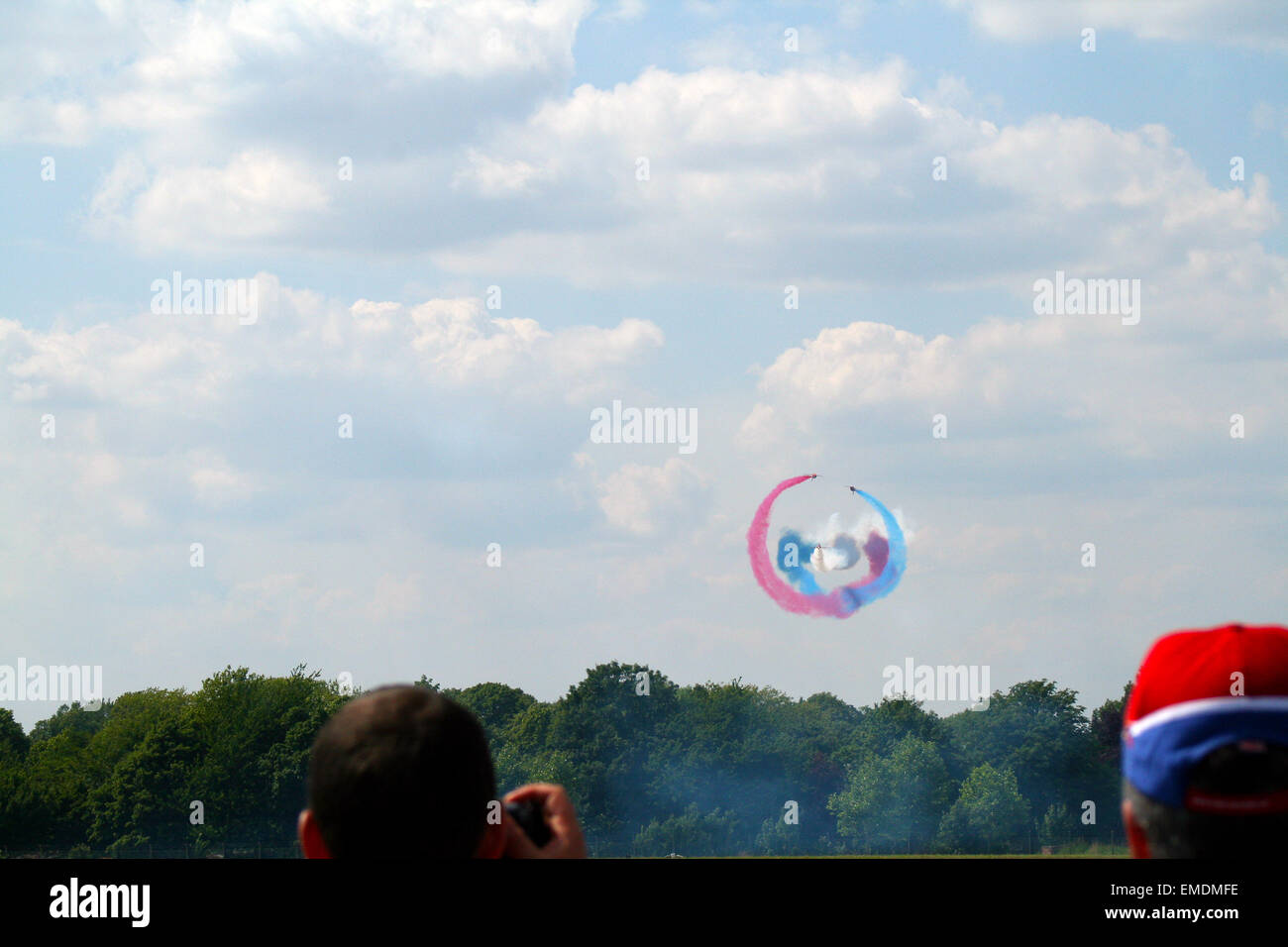 Red arrows stunt planes Stock Photo - Alamy