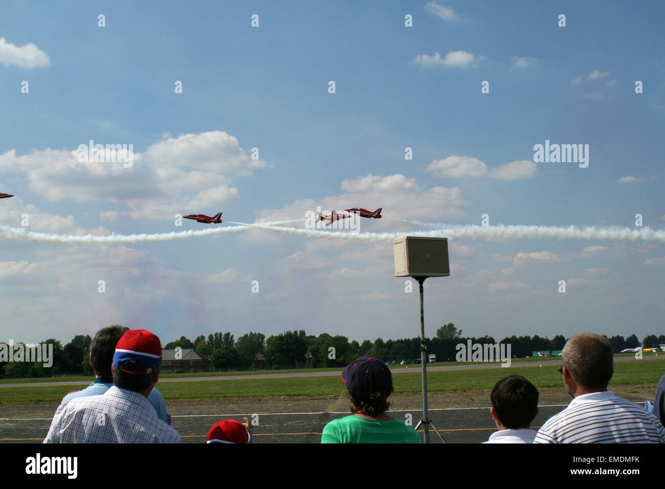 Red arrows stunt planes Stock Photo - Alamy