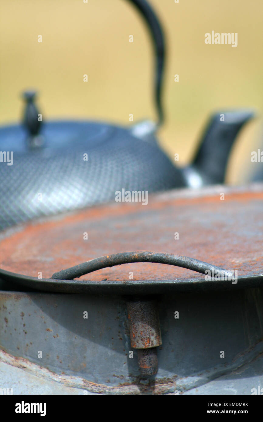 Rusted kettle hi-res stock photography and images - Alamy