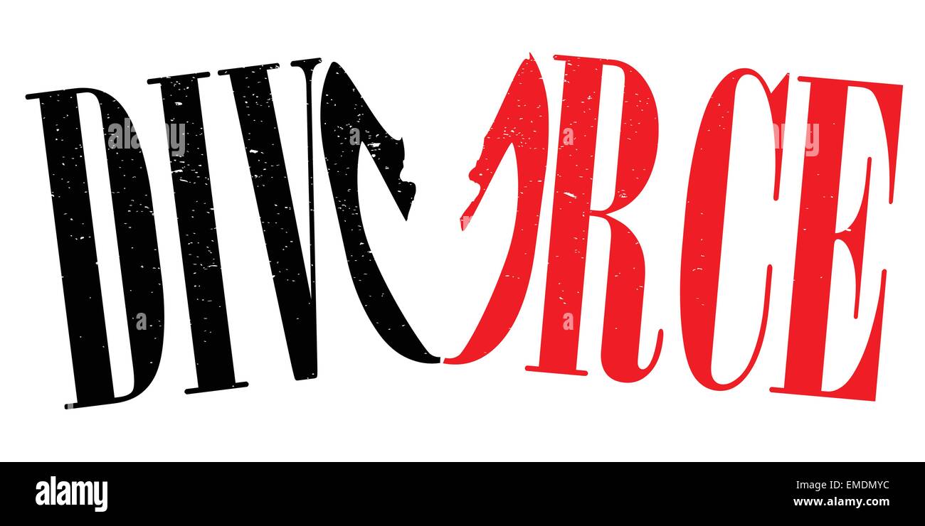 Divorce breakup couple conflict Stock Vector Images - Alamy