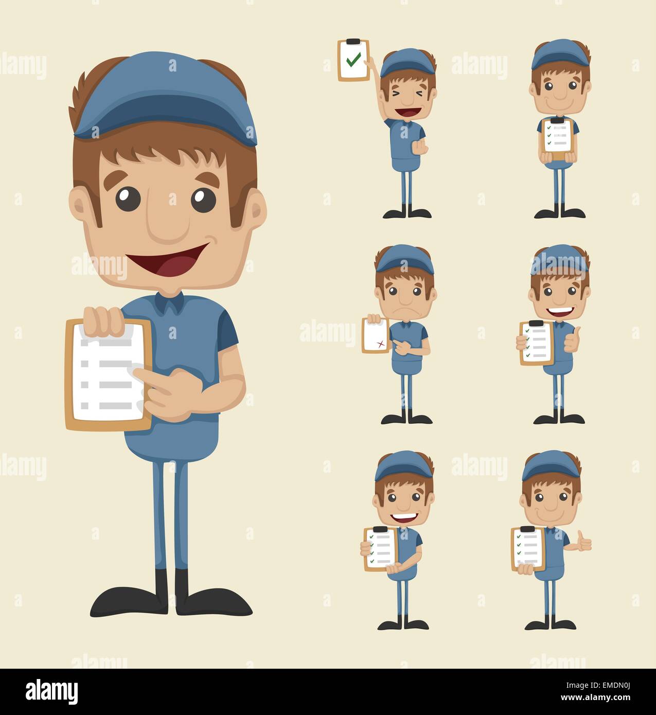 Set of postman Stock Vector Image & Art - Alamy