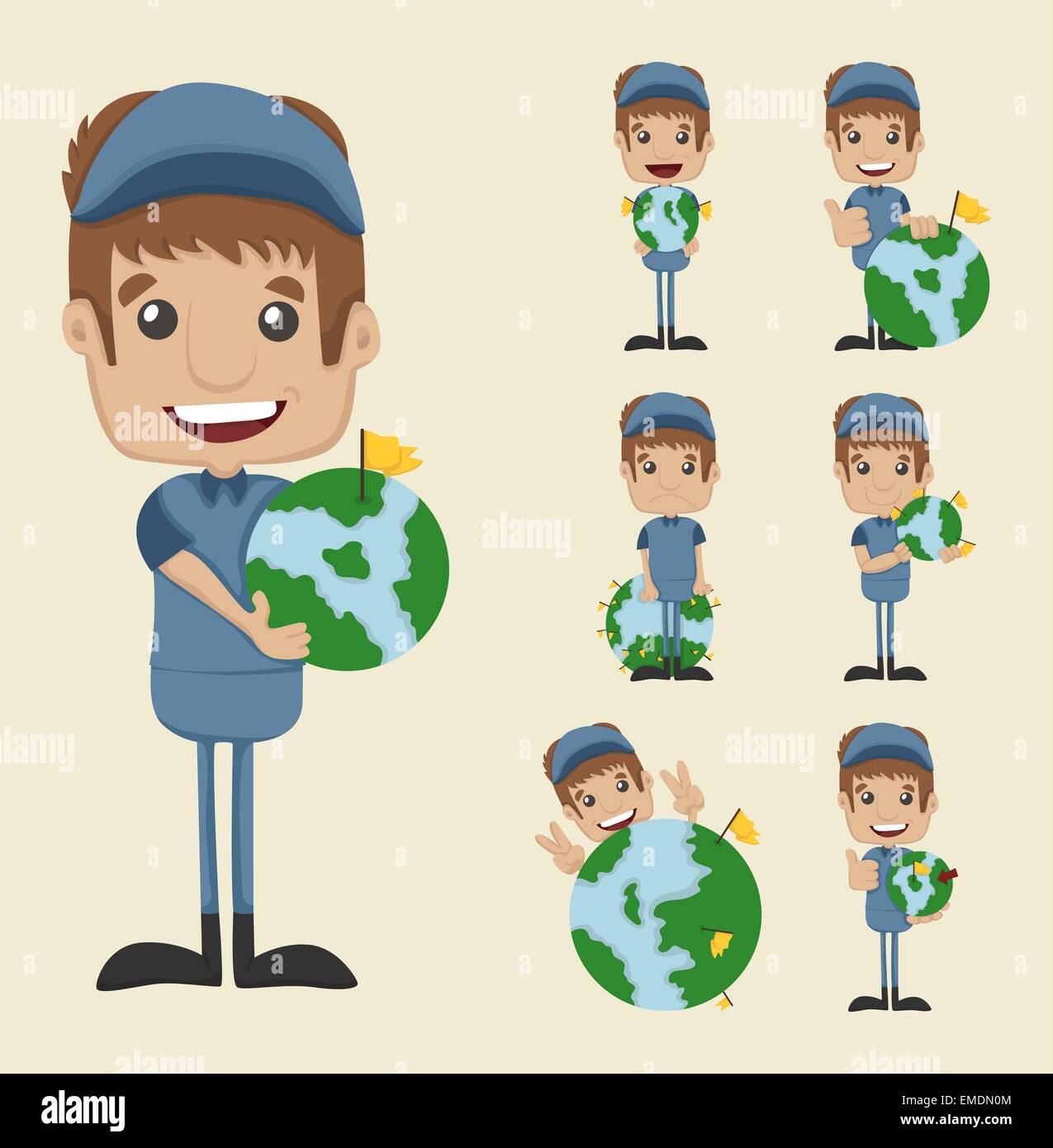 Set postman hi-res stock photography and images - Alamy