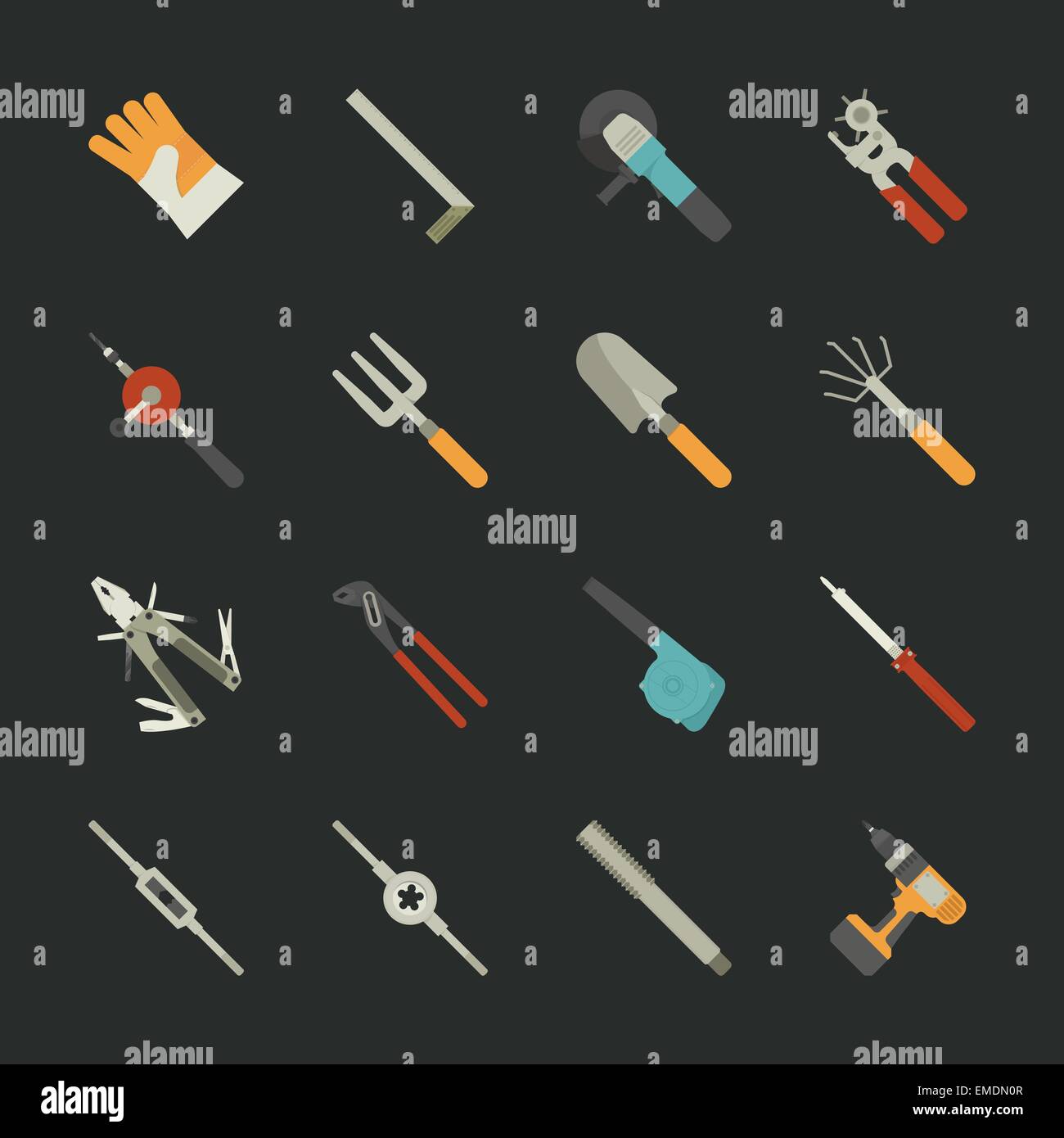 Hand tools diy Stock Vector Images - Alamy