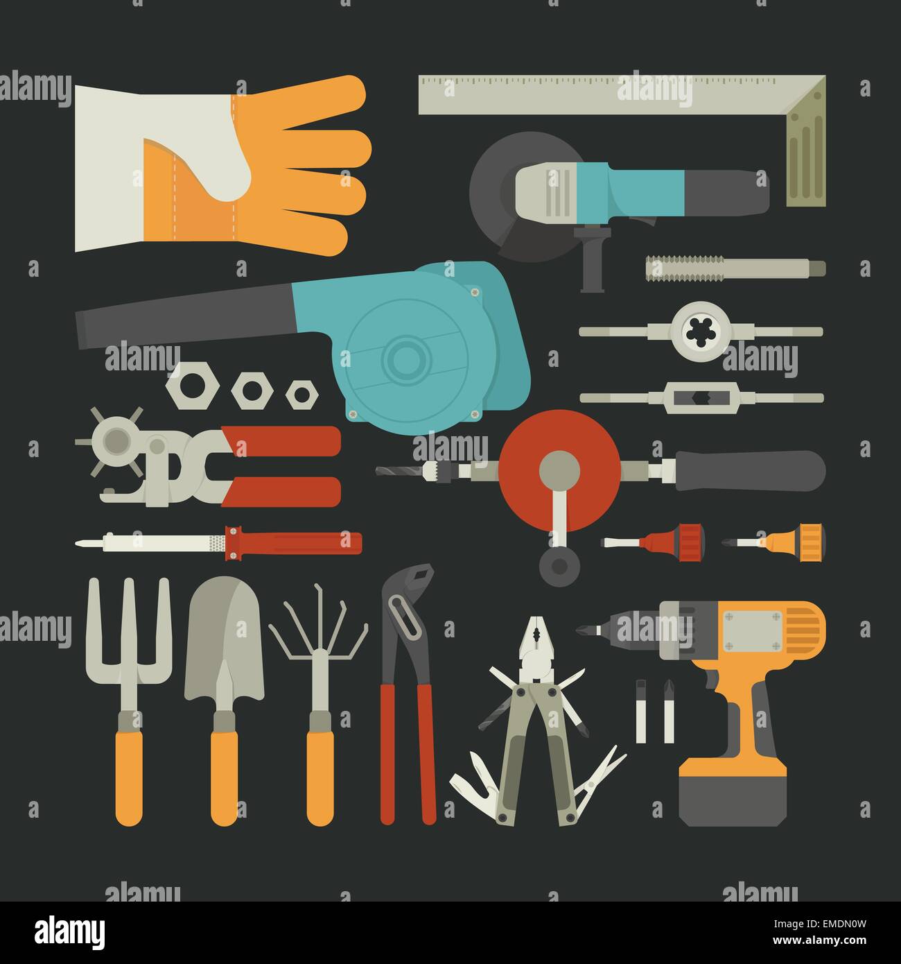 Tapping tools Stock Vector Images - Alamy