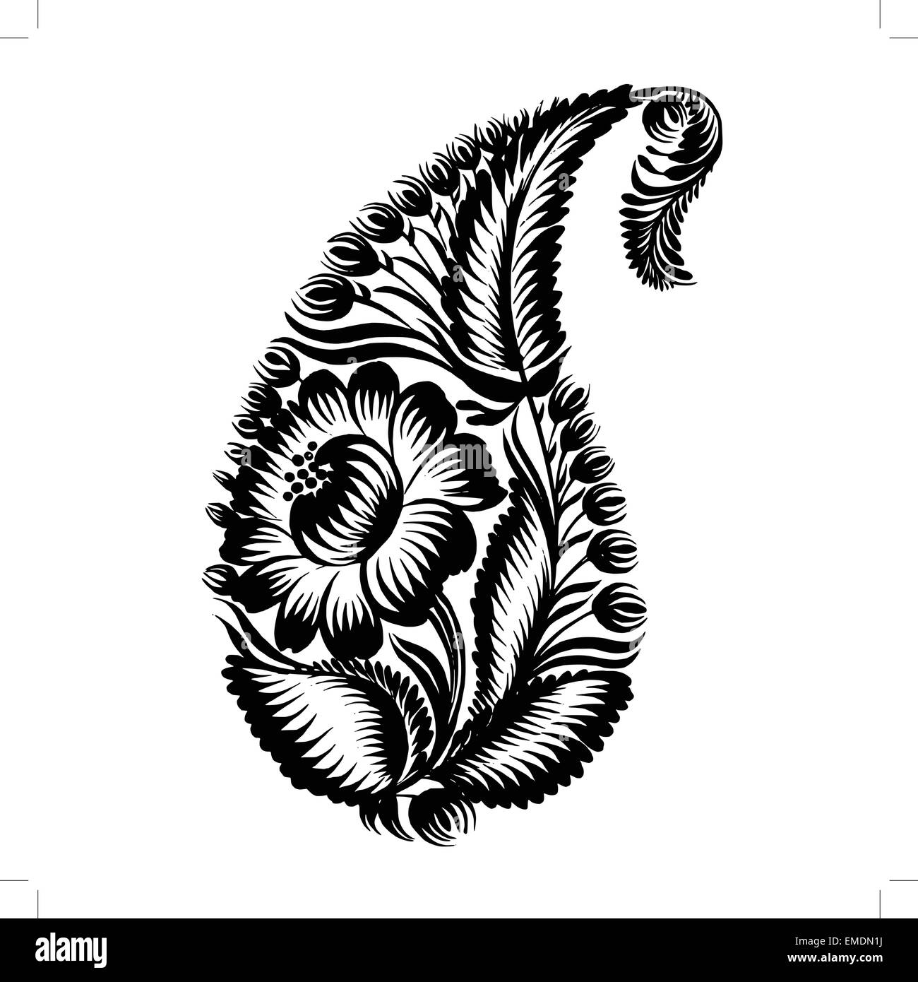 Vector paisley Cut Out Stock Images & Pictures - Alamy