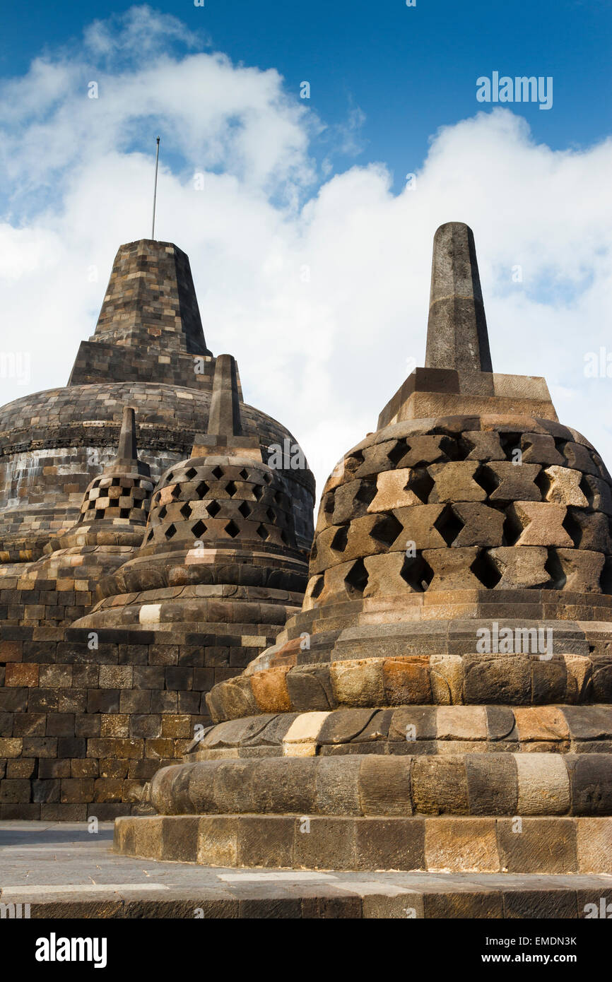 Borobudur buddhist temple. Magelang, Java. Indonesia, Asia Stock Photo ...