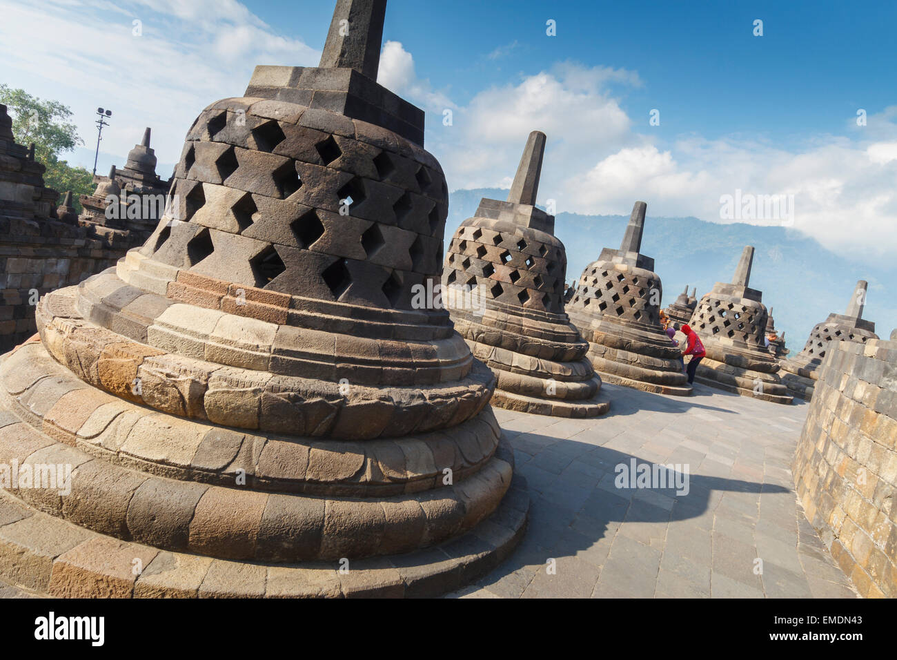 Borobudur buddhist temple. Magelang, Java. Indonesia, Asia Stock Photo ...