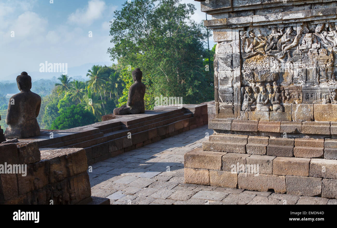 Borobudur buddhist temple. Magelang, Java. Indonesia, Asia Stock Photo ...