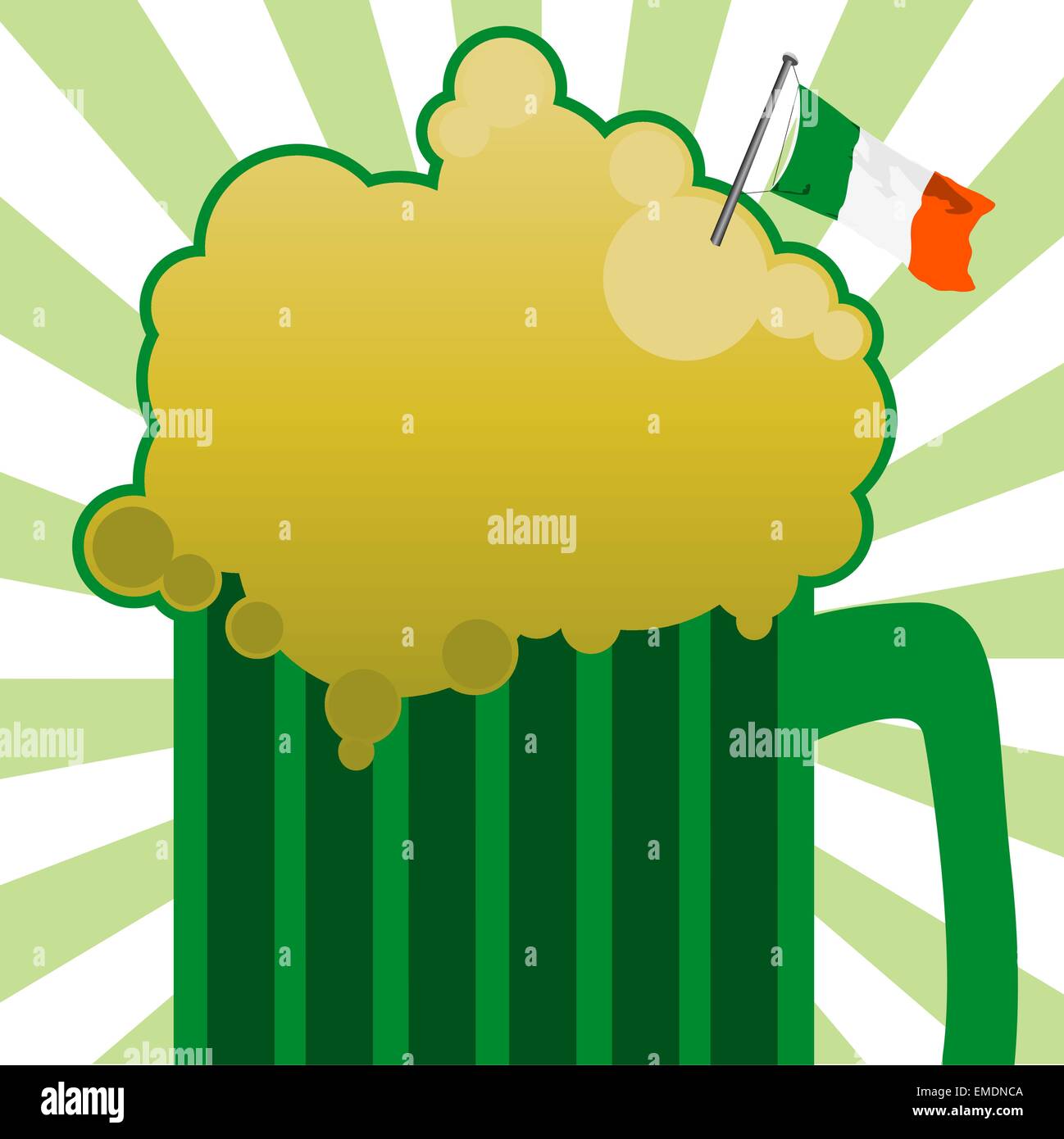 Glass irish green beer Stock Vector Images - Alamy