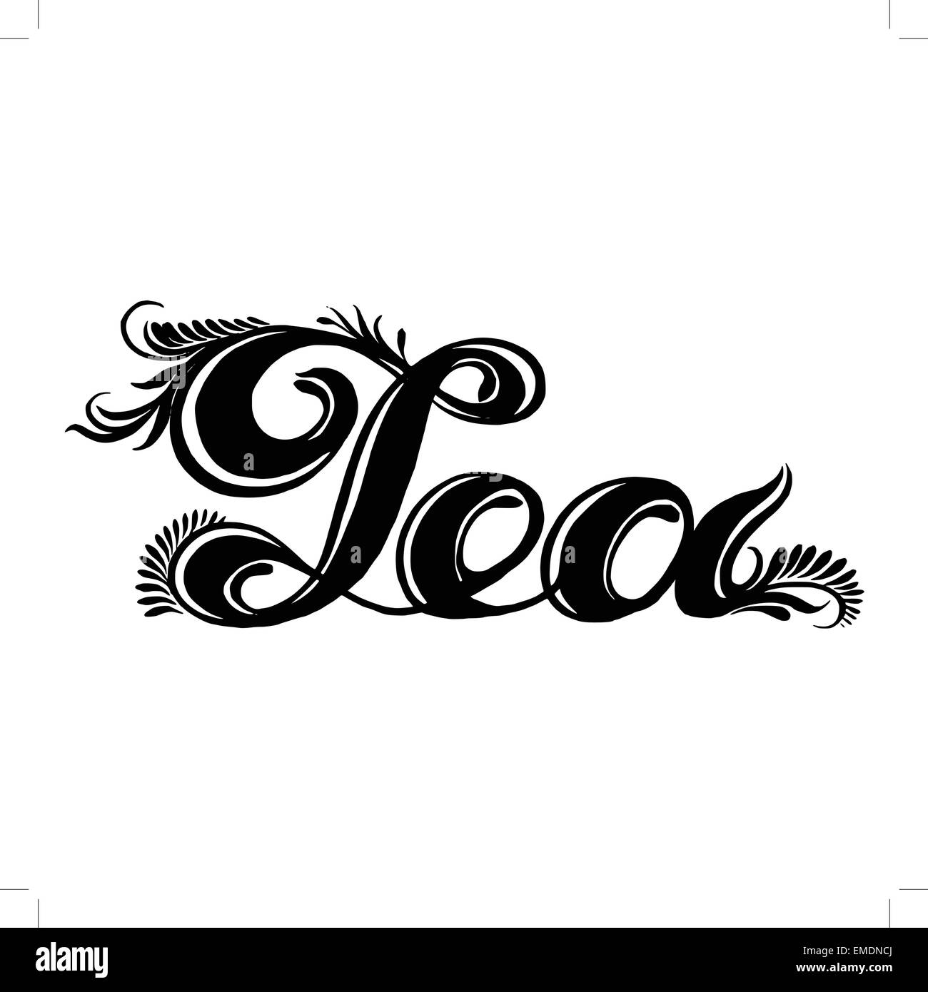 silhouette word tea Stock Vector Image & Art - Alamy