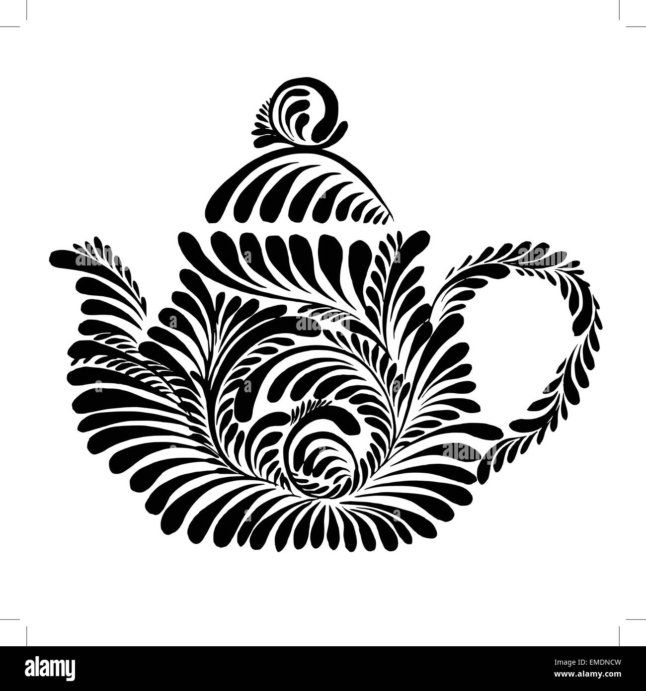 Teapot silhouette hi-res stock photography and images - Alamy