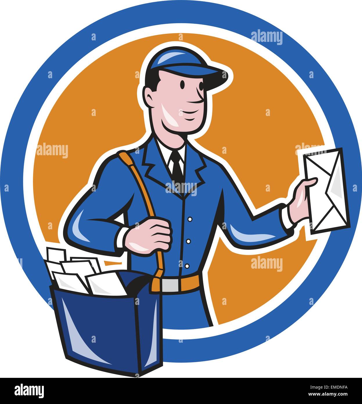 Mailman Postman Delivery Worker Circle Cartoon Stock Vector Image & Art ... Mailman Postman Delivery Worker Circle Cartoon Stock Vector Image & Art ...