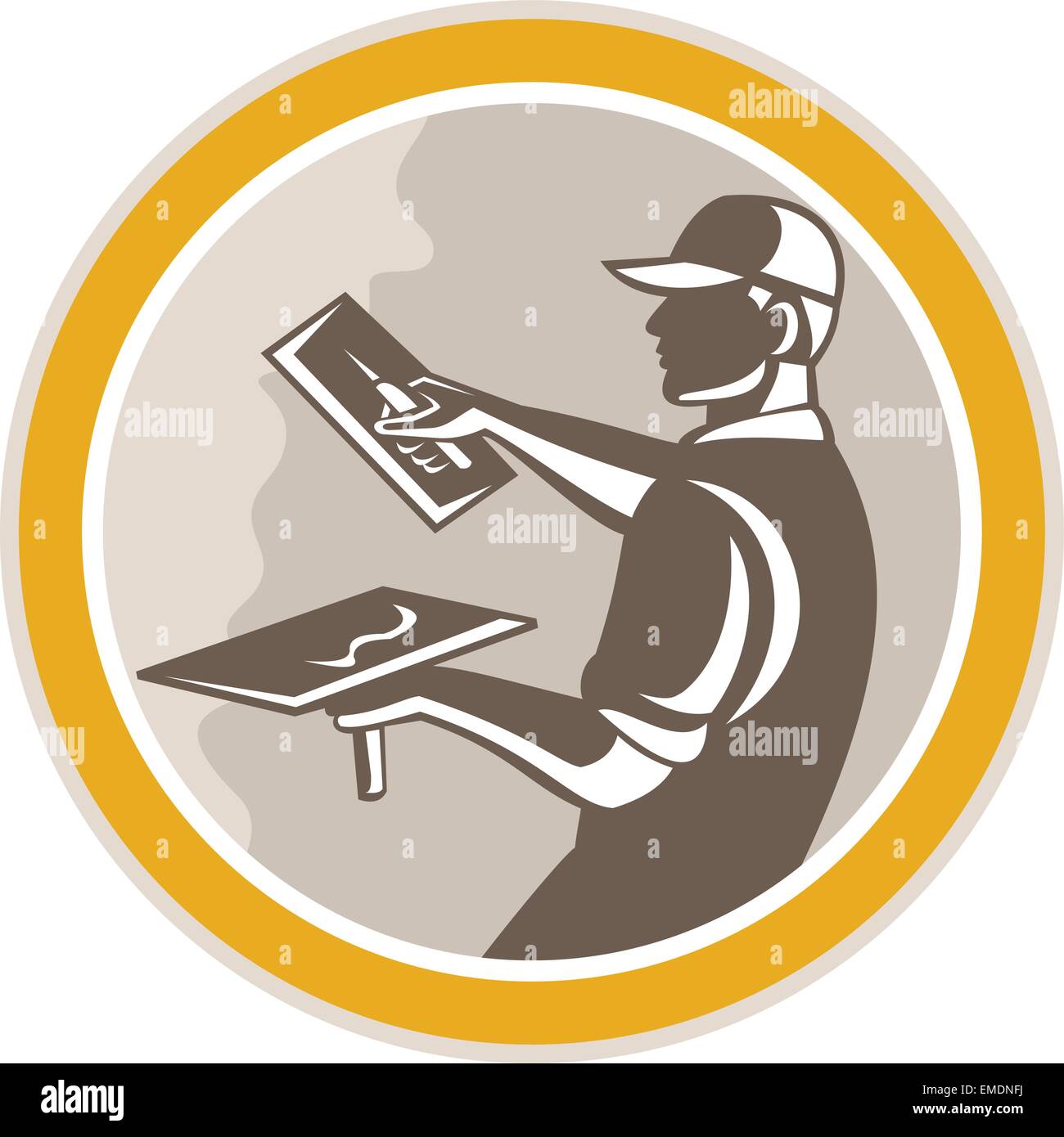 Retro masonry Stock Vector Images - Alamy