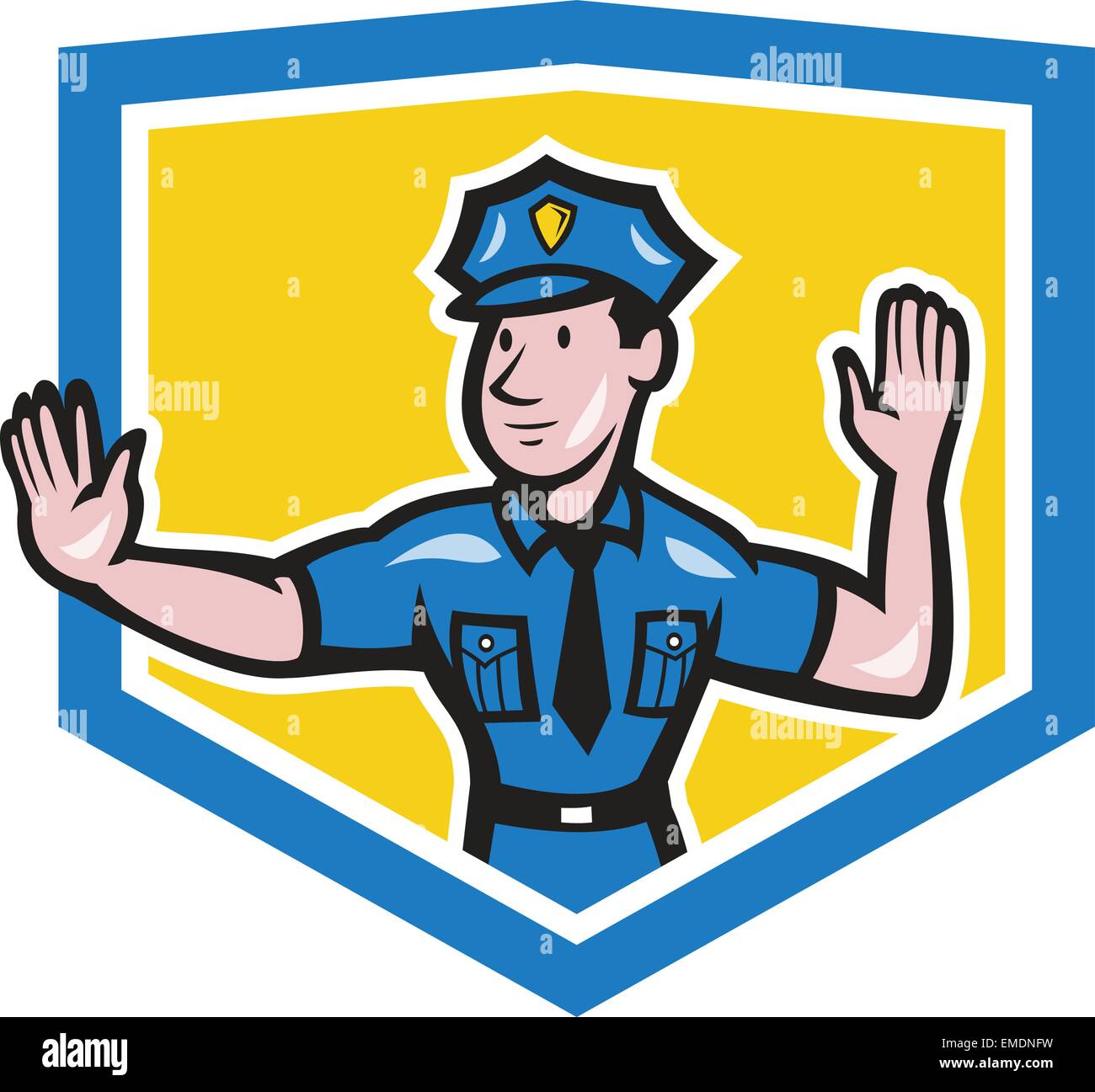 Traffic police hand Stock Vector Images - Alamy