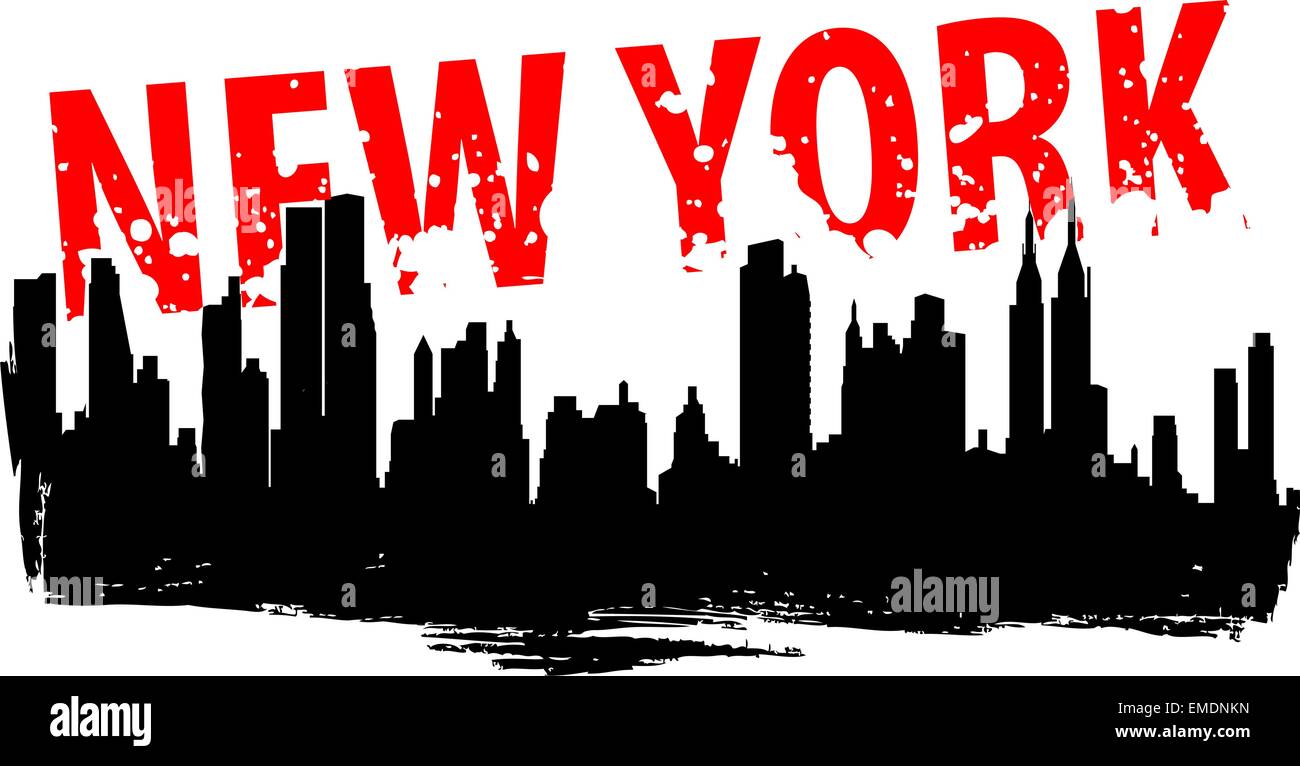 Old new york illustration Stock Vector Images - Alamy