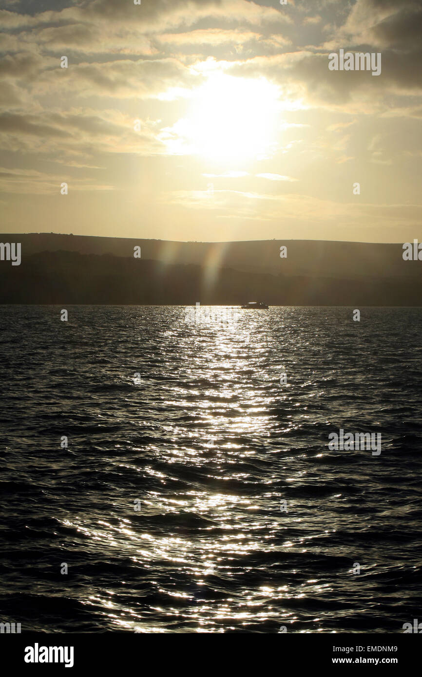 Sun reflection on sea Stock Photo - Alamy