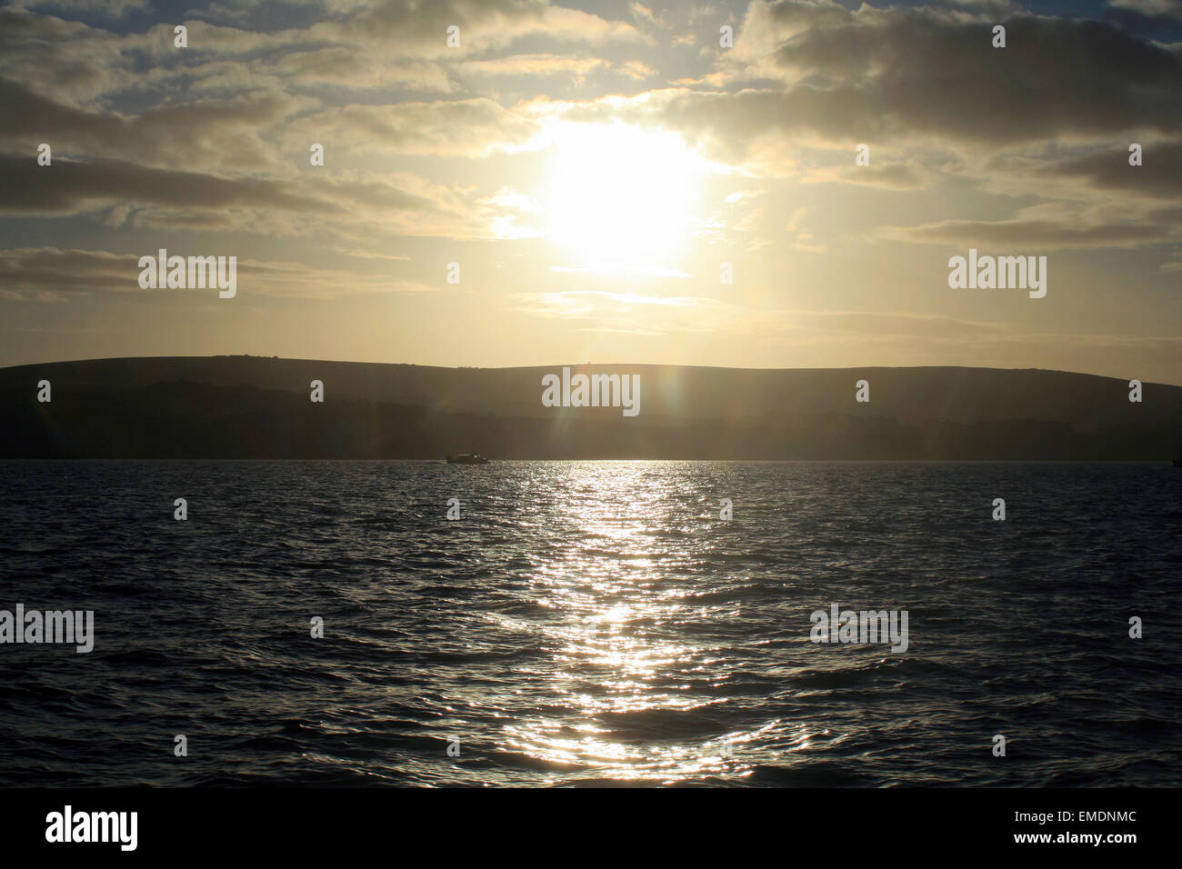 Sun reflection on sea Stock Photo - Alamy