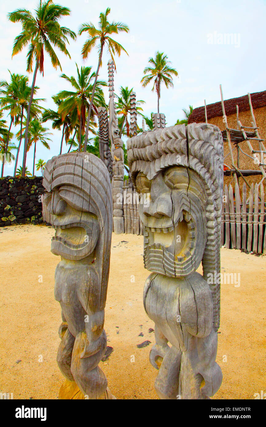 Hawaii, Big Island, Puuhonua o Honaunau, National Historic Park ...