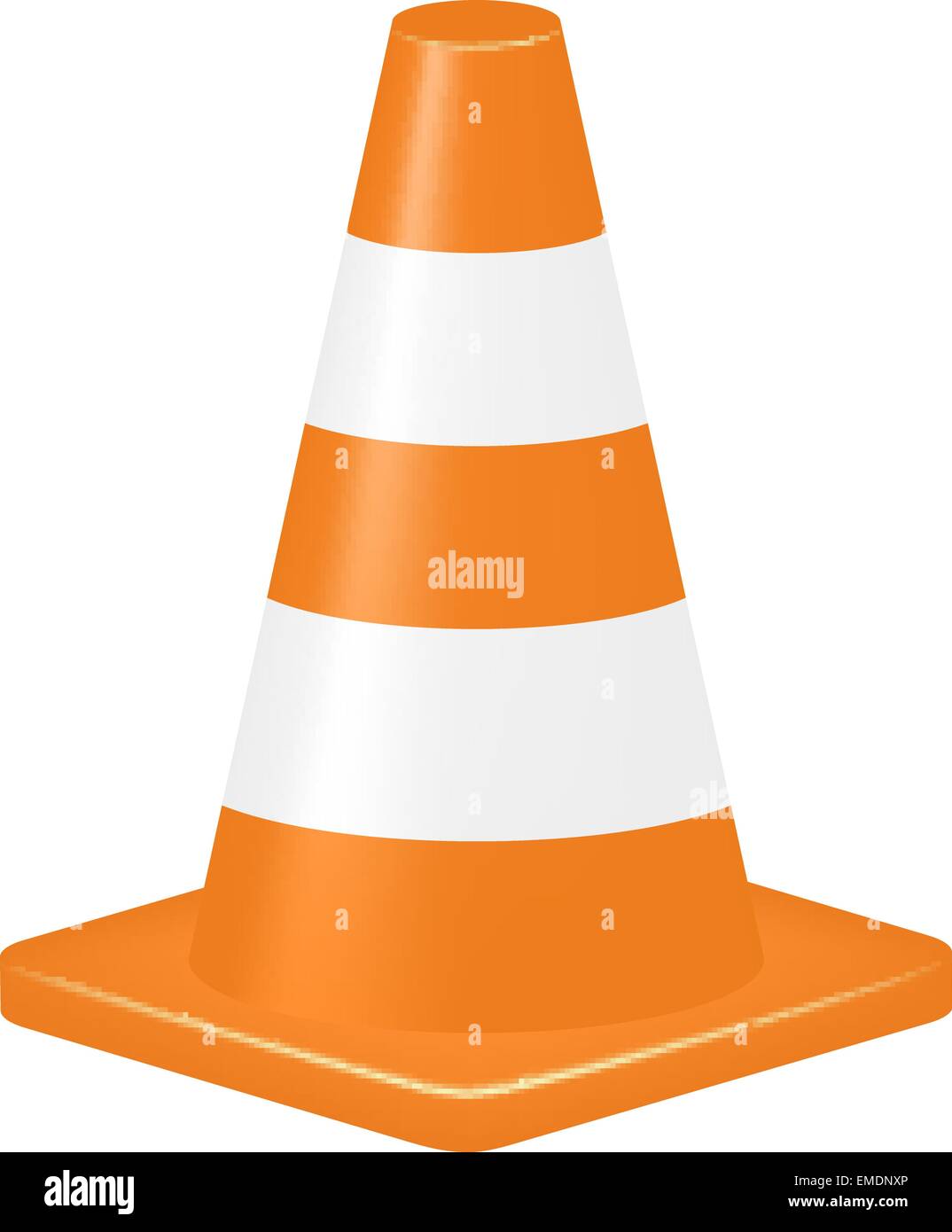 Orange traffic cone Stock Vector Image & Art - Alamy