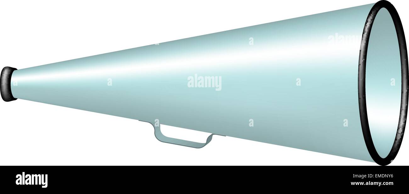 Vintage megaphone in light blue design Stock Vector Image & Art - Alamy