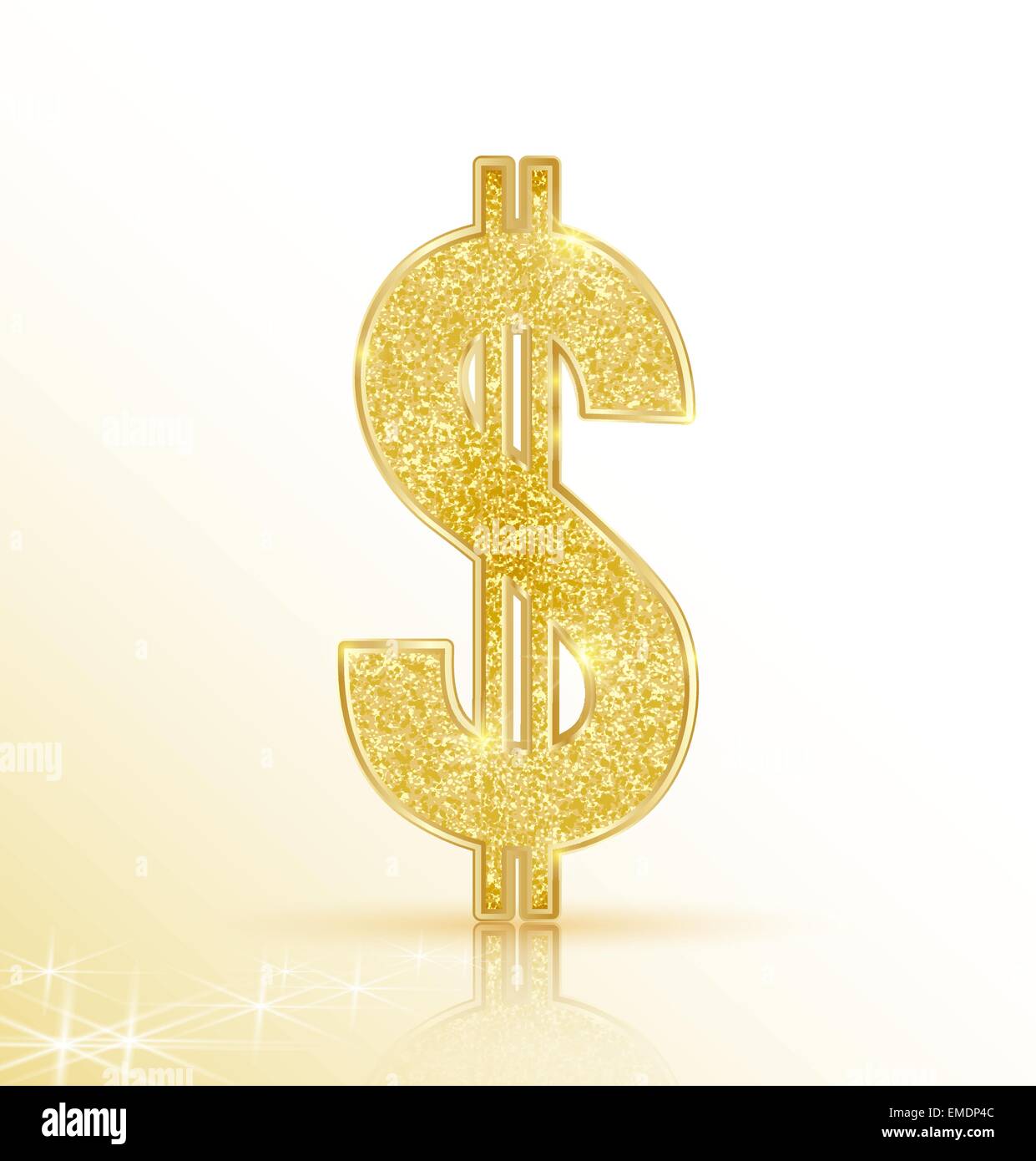 Golden dollar Stock Vector Images - Alamy