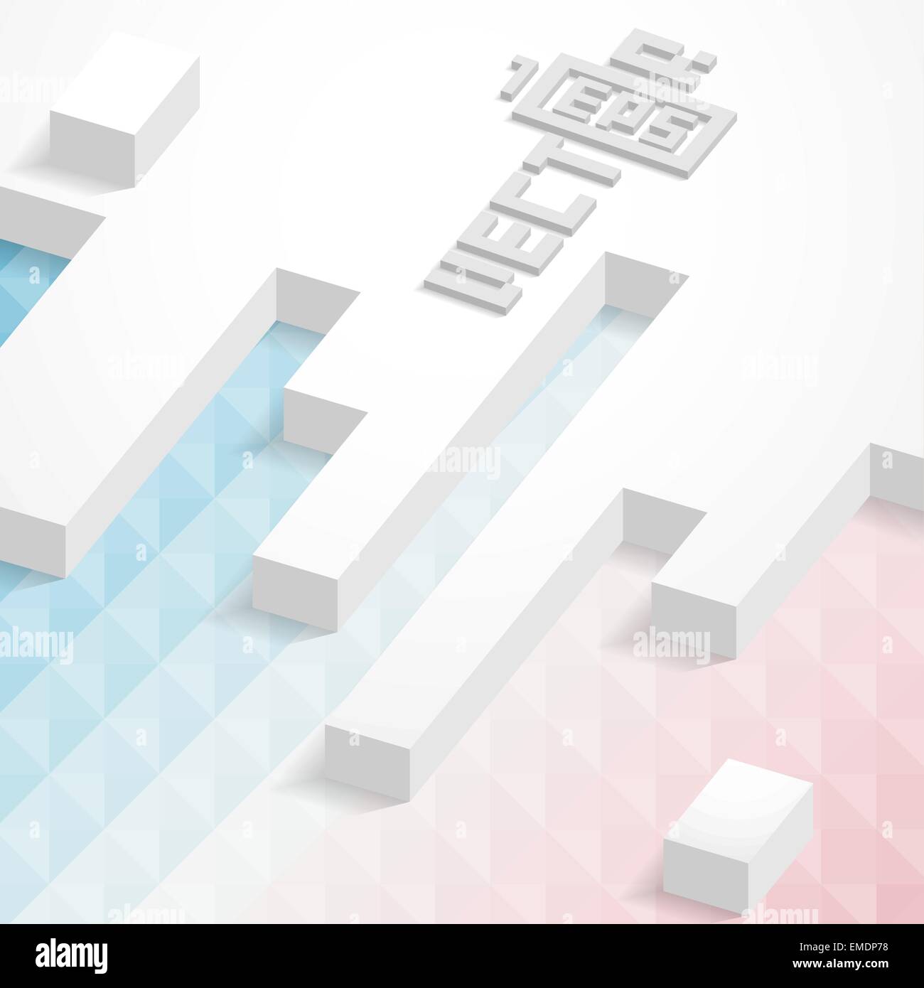 Abstract 3D Geometrical Design Stock Vector Image & Art - Alamy