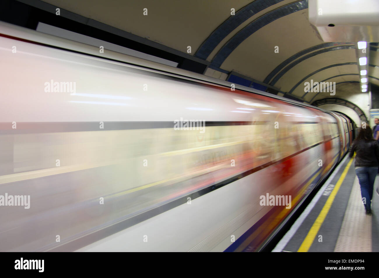 Underground train London Stock Photo - Alamy