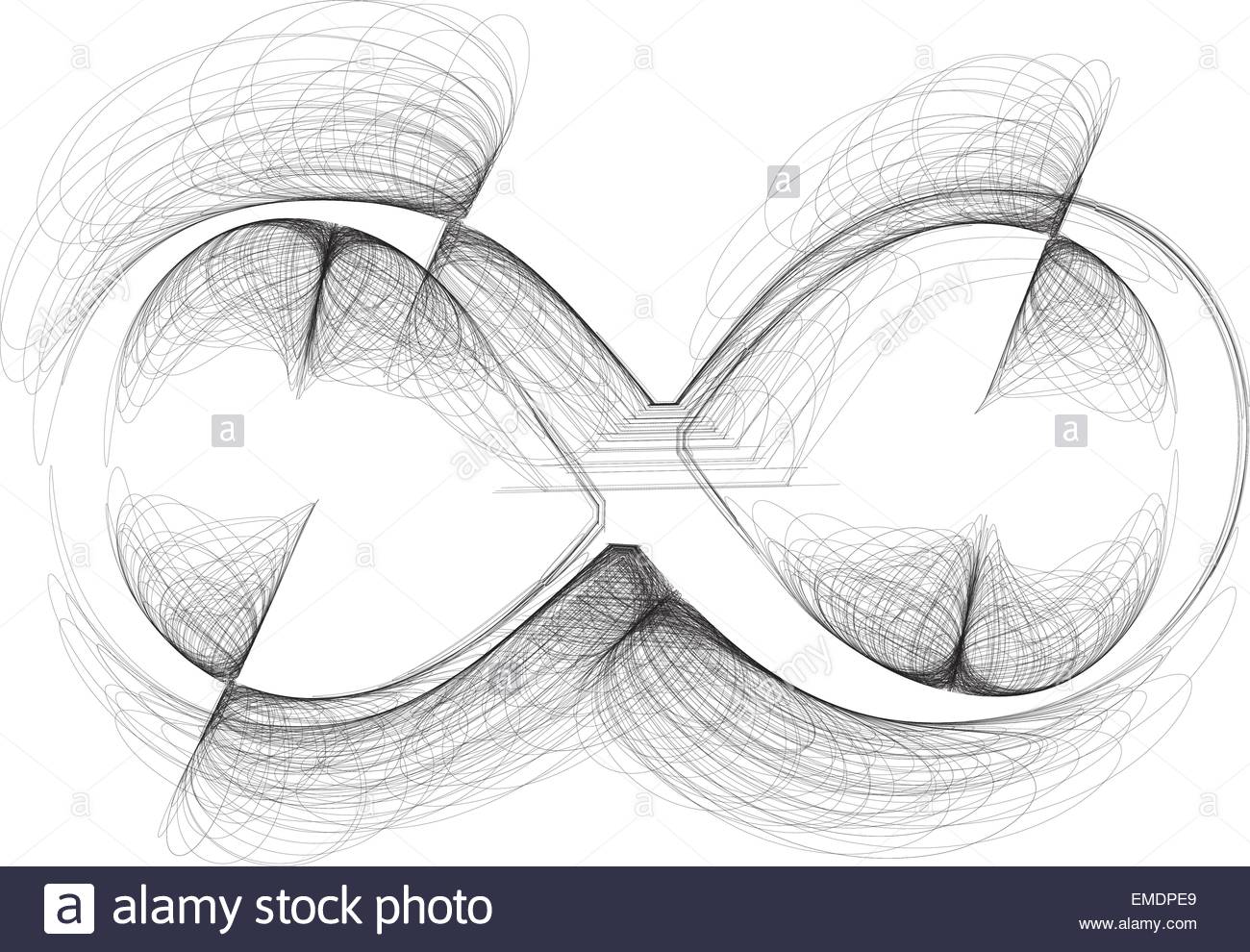 Infinity Symbol Drawing Black and White Stock Photos & Images - Alamy
